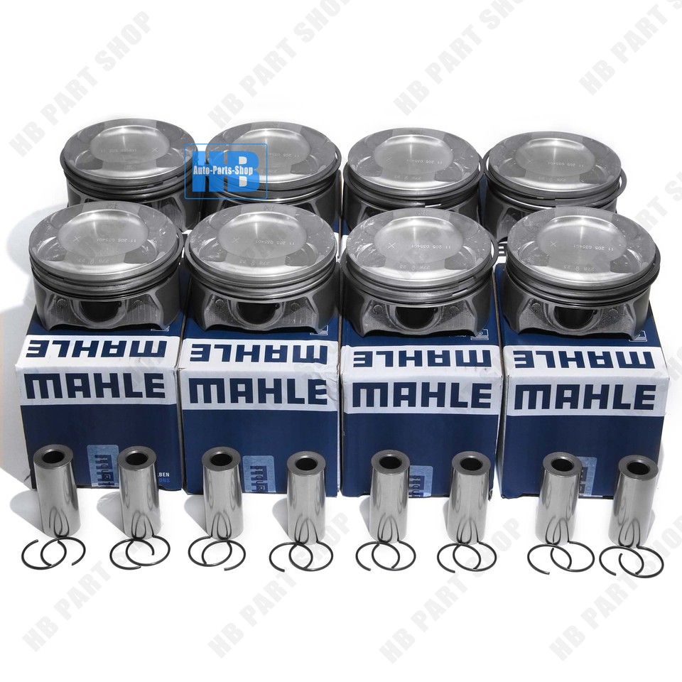 8x Pistons Rings Set For Mercedes-Benz X166 W221 W222 GL500 S500 M278 4 ...