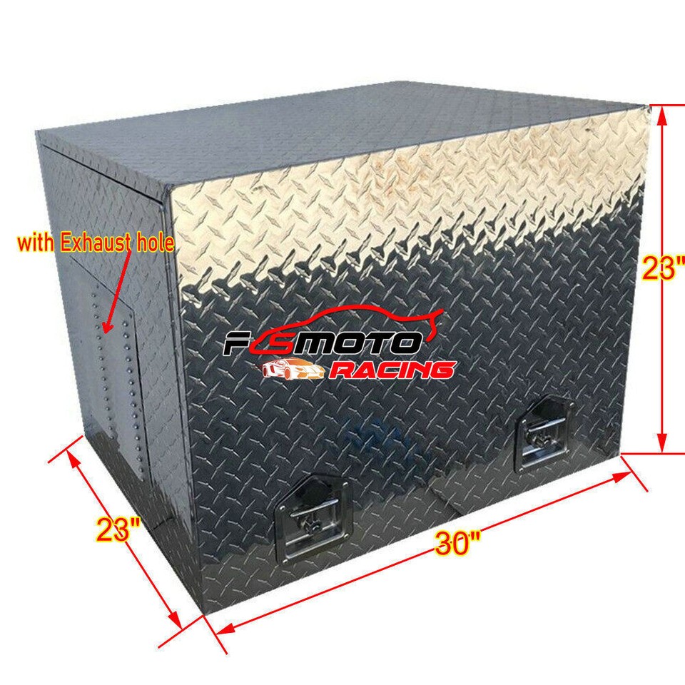 30"/35"L X23"WX23"H Aluminum Generator Tool Box Trailer Storage ...