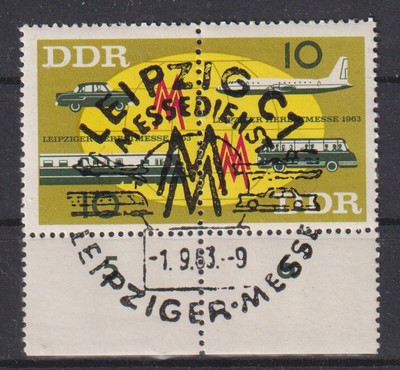 DDR ZD MiNr 976-977 (1a) Ru R 5-6 "Leipziger Herbstmesse 1963 ...