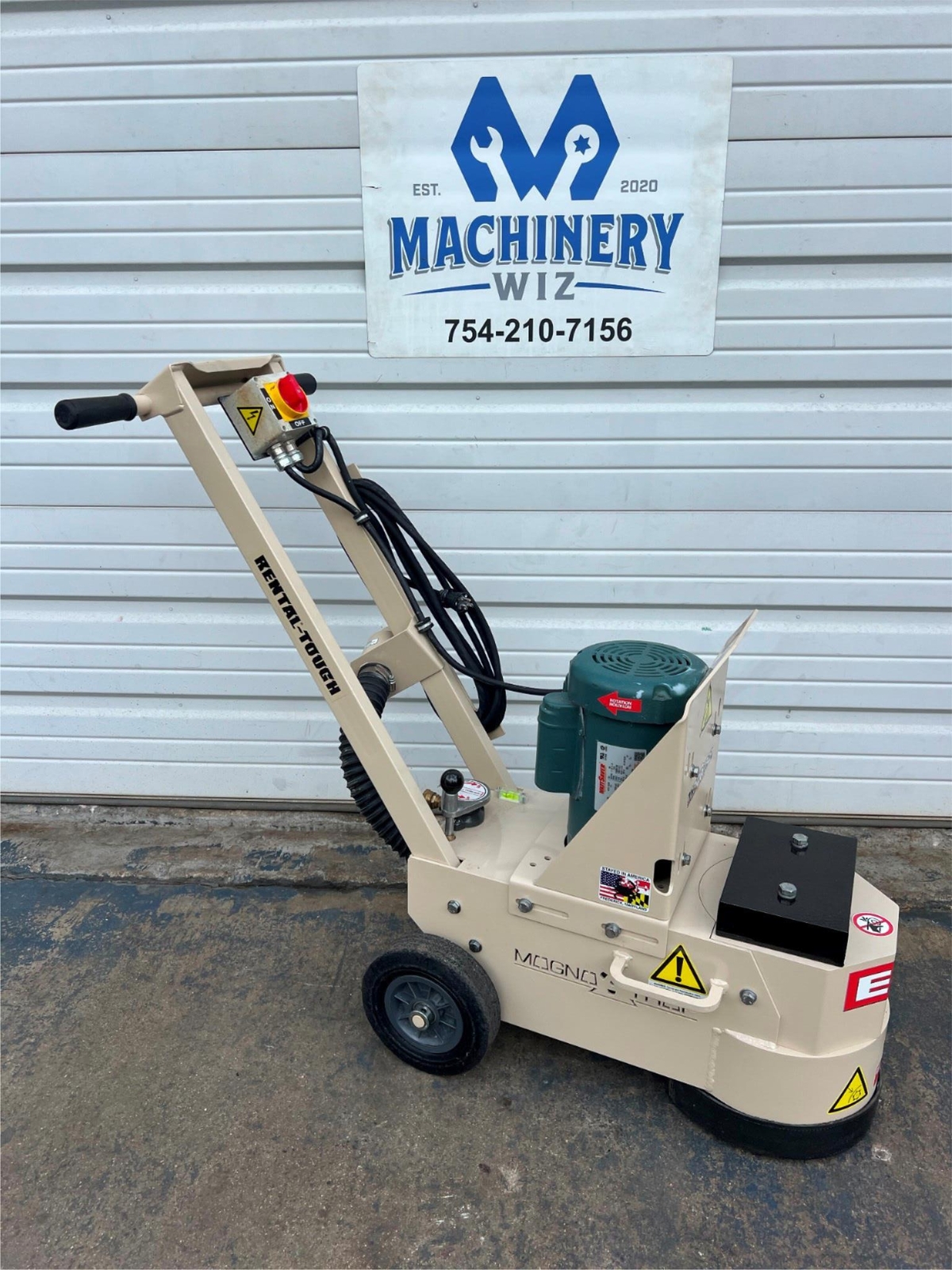 EDCO SEC-1.5L 1.5HP Magna-Trap Concrete Grinder Works Great 120 Volts L ...