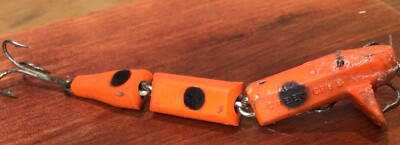 VTG. (‘57-61), Creek Chub Jointed SWANKIE In Orange W/ Black Spots, 1.5 ...