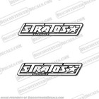 Fits Stratos Boats Boat Logo Decal (Set of 2) - 80's V series 24" Long ...