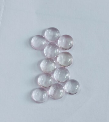 Morganite Round Shape Cabs Mix Color 6x6 MM 11 Pieces 9.30 Cts. Natural ...