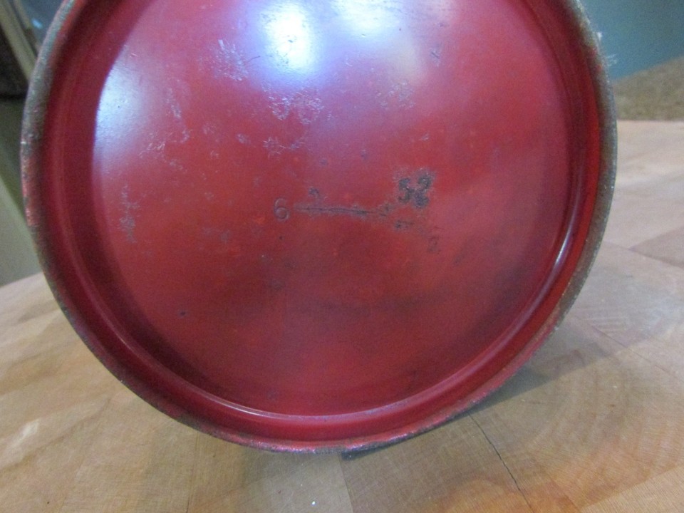 RED COLEMAN 6/52 1952 BLACK BAND w/ ORIG. SUNRISE PYREX GLOBE 200A ...