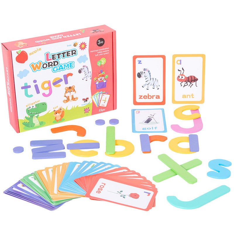 Alphabet Card English Word Matching Game Toy For Preschool Kids ...