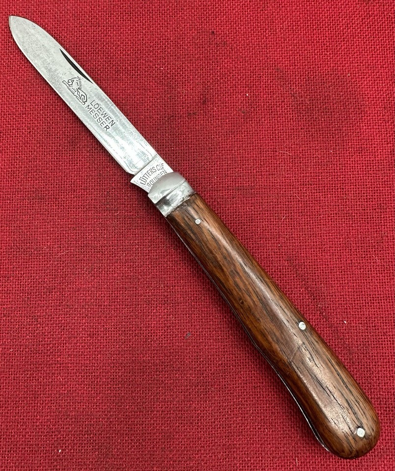VTG OLD RARE GERMAN C. LUTTERS & CIE LOEWEN MESSER SOLINGEN FOLDING ...
