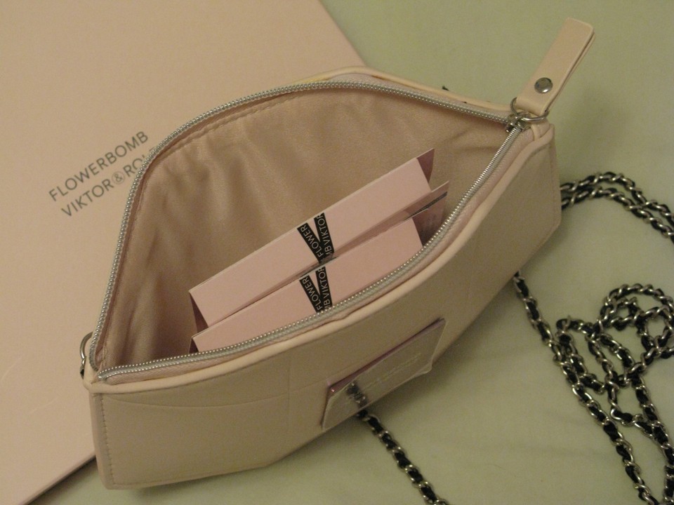 Viktor & Rolf 'Flowerbomb' Clutch Bag & 2x Perfume Samples NIB ...