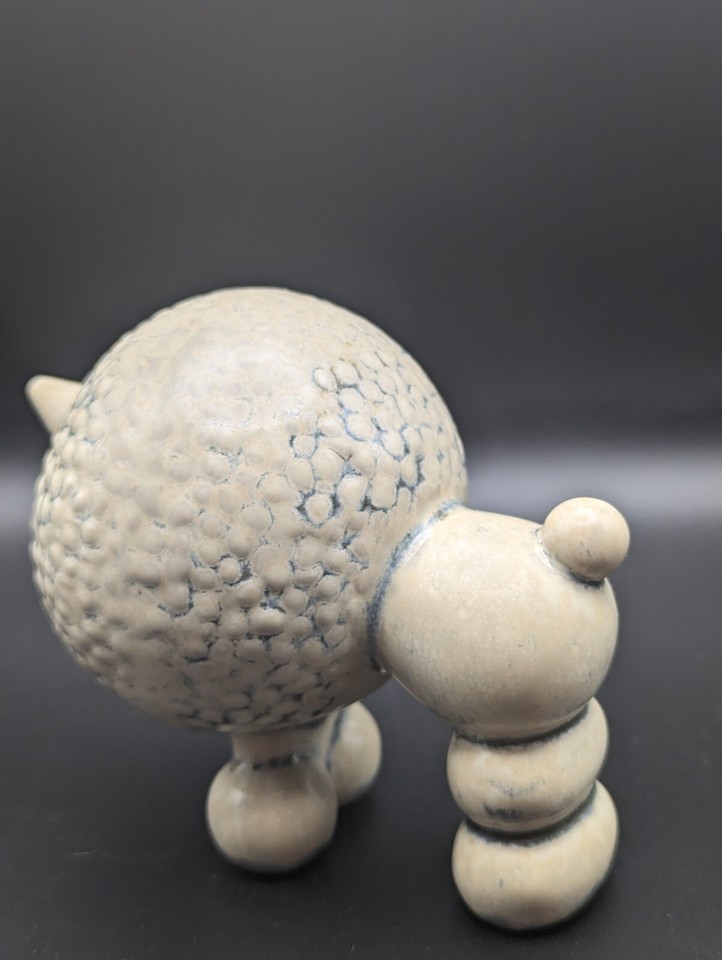 Lisa Larson Poodle Dog Figurine Gustavsberg Sweden Pottery Kennel ...
