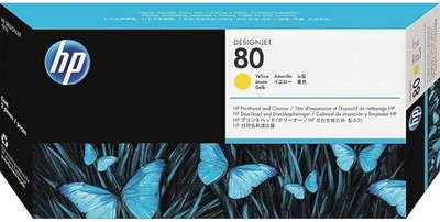Original Hp Designjet Hp 80 Yellow -C4823A Printhead | eBay
