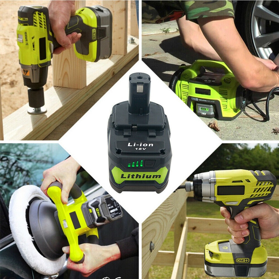 NEW Battery & Charger For Ryobi 18V One+ Plus P108 RB1850C RB1840C ...