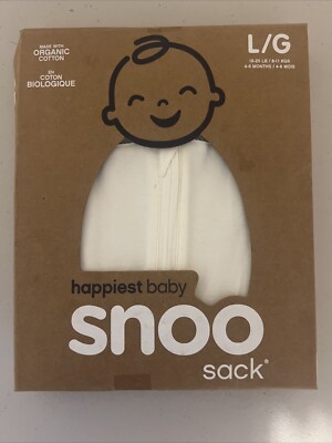 Snoo Sack Happiest Baby L Large 4-6 Month 18-25 lbs Organic Cotton ...