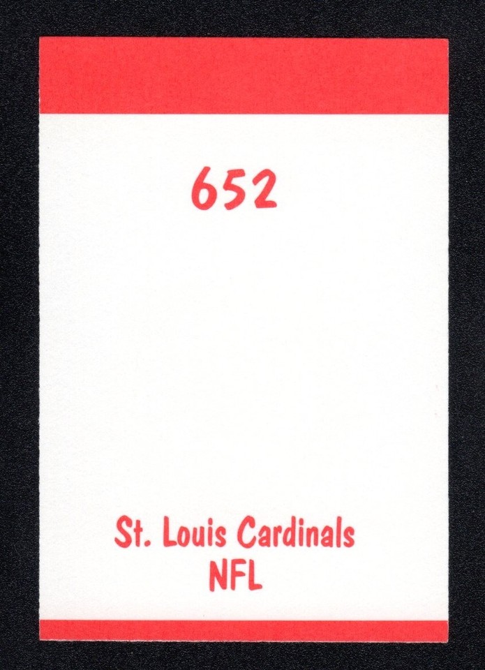 St. Louis Cardinals Football Team Vintage 1987 Motto Game Trivia Card ...
