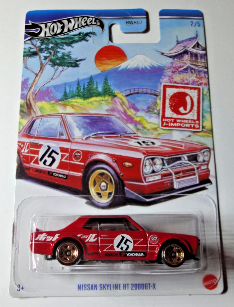Hot Wheels J-Imports - Nissan Skyline HT 2000 Gt-X - Long Card 1:64 ...