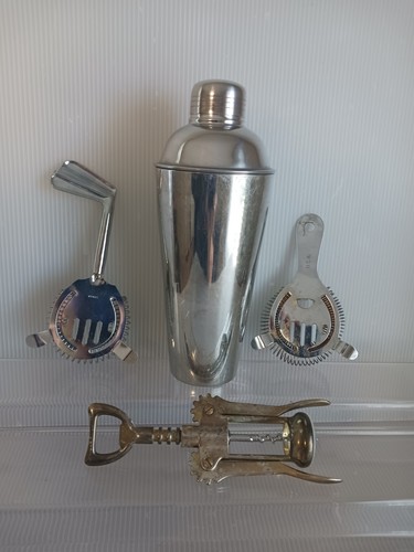 Cocktail Shaker With Glass Printed With Drink Recipes, 12 Ounce ...