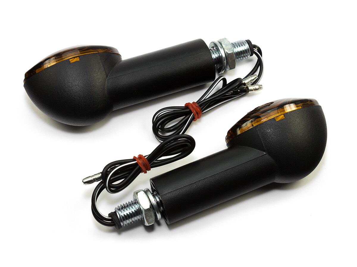 Blinker Cat Eye 40 mm schwarz E-geprüft für Tourer Yamaha Ducati BMW ...