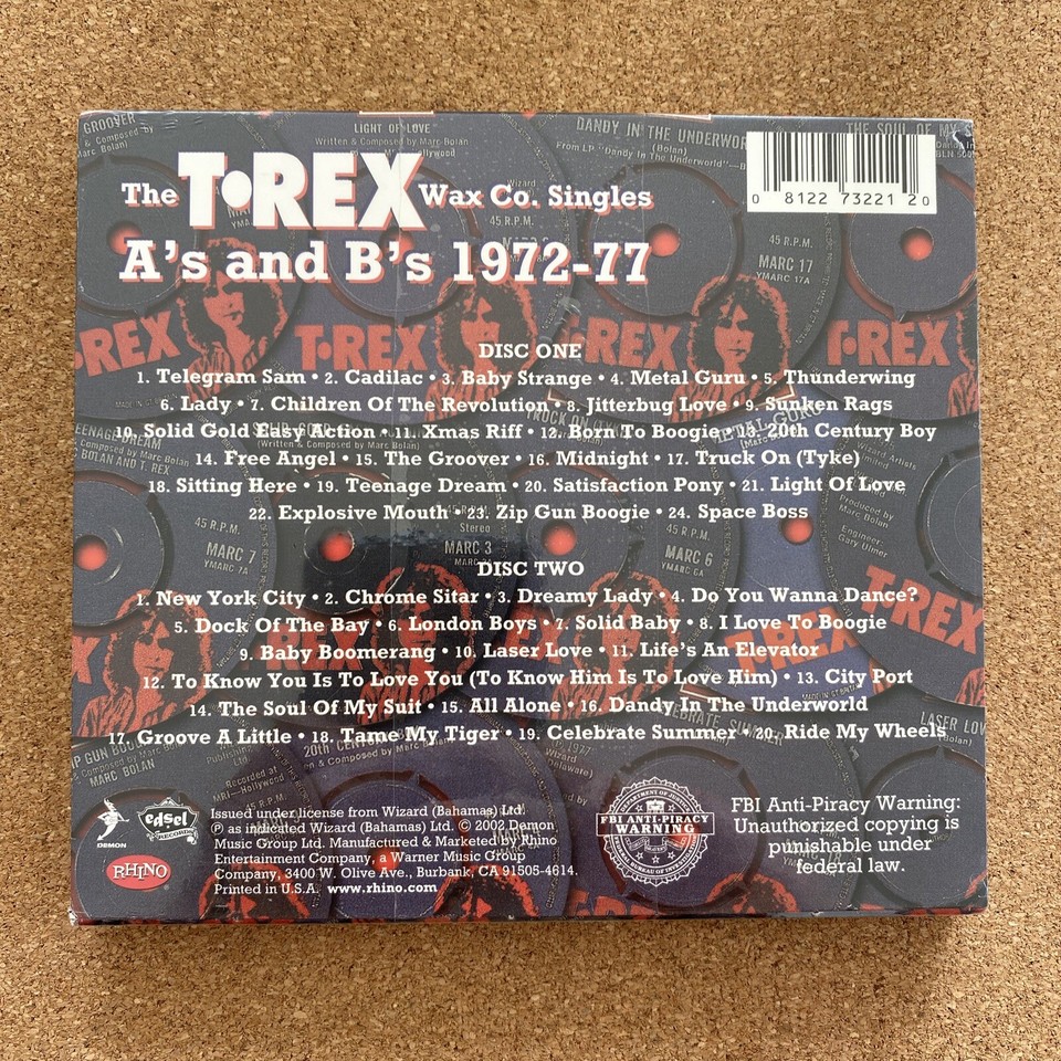 T-Rex Wax Co. Singles - A’s & B’s 1972-77 ‘Rare’ CD New Sealed | eBay