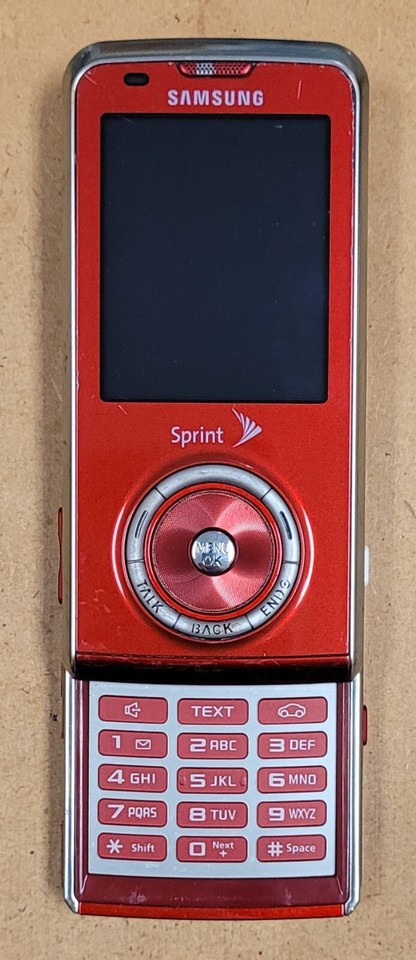 Samsung Highnote SPH-M630 - Red (Sprint) Super Rare MP3 Slider Phone w ...