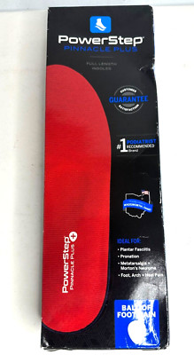 Powerstep Pinnacle Plus Comfort Insole Size I/J, Men's 12-13 US | eBay