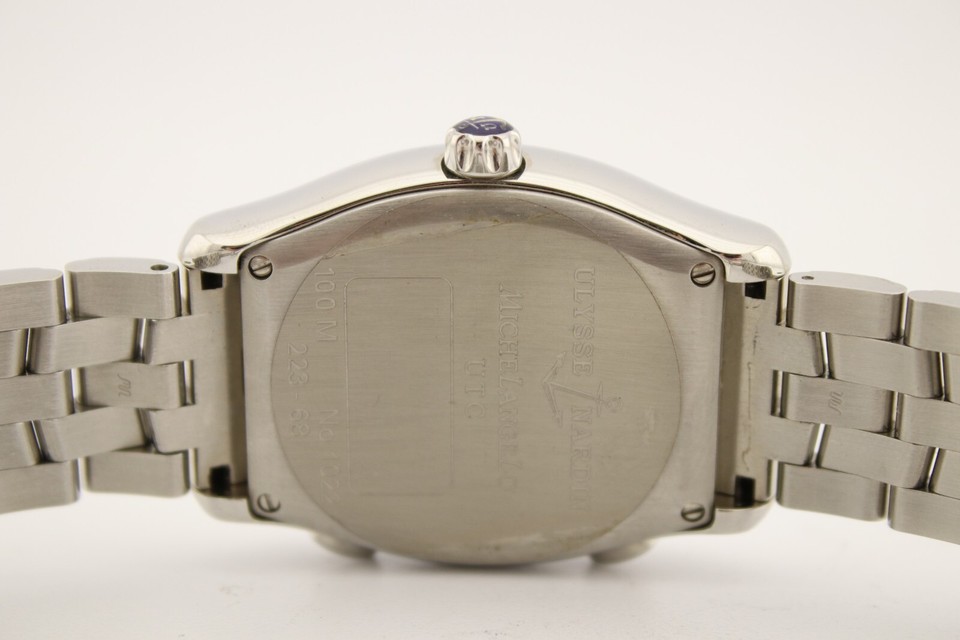 Ulysse Nardin Michelangelo UTC Dual Time Michelangelo Stainless Steel ...