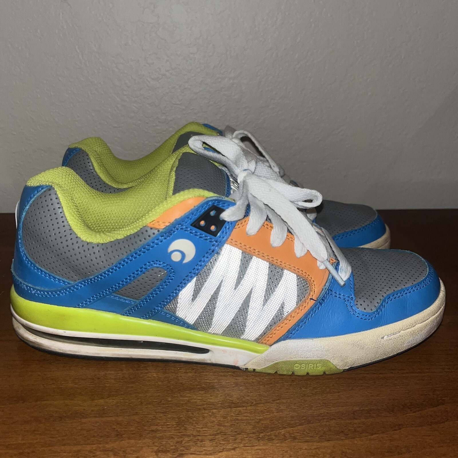 Y2K Osiris Pixel Skateboarding Shoes Sneakers Mens Size 8.5 Blue/Green ...