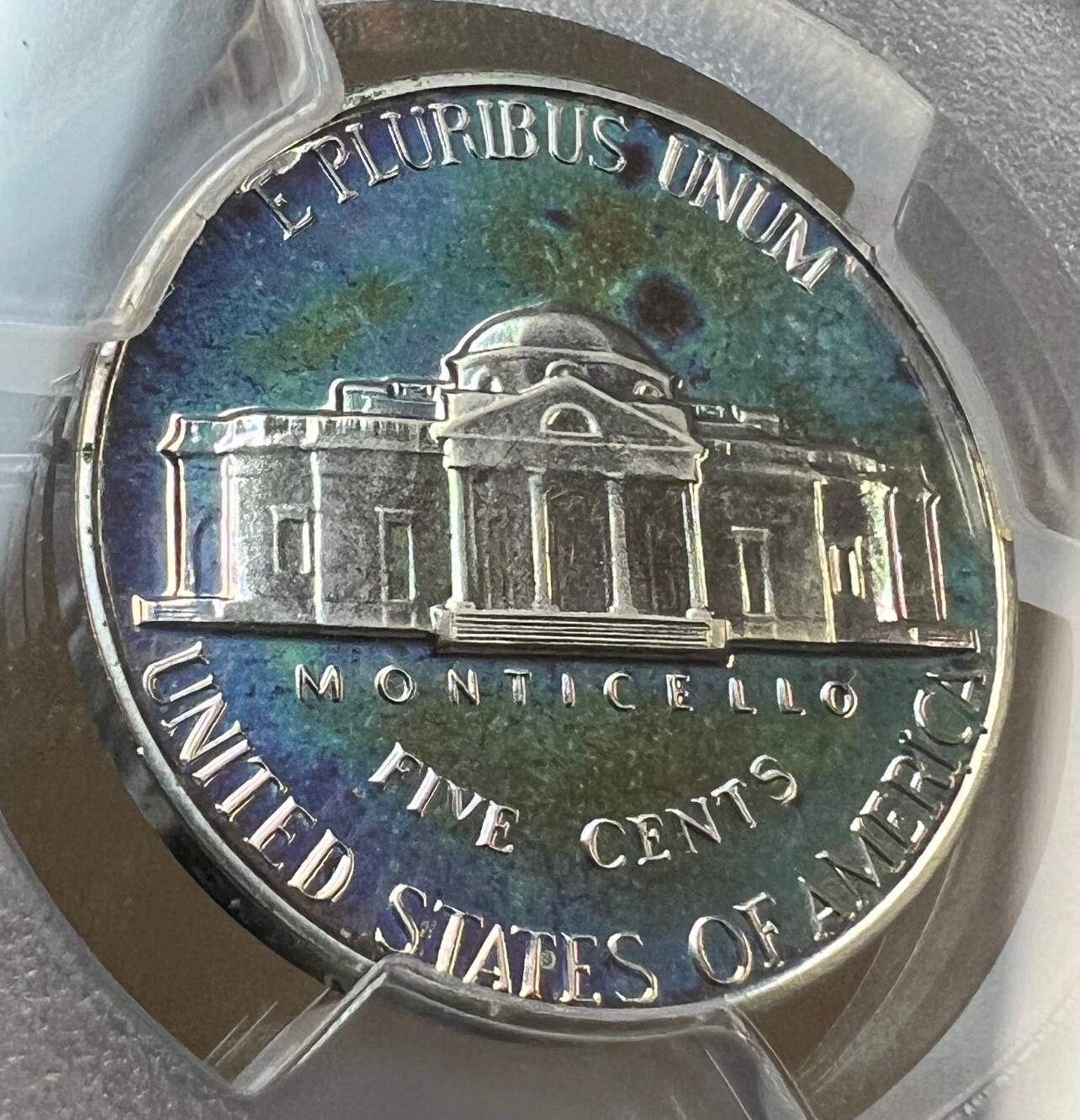 1962 Jefferson Nickel PCGS PR66 Cello Toned Proof Coin 5C Gold Shield ...