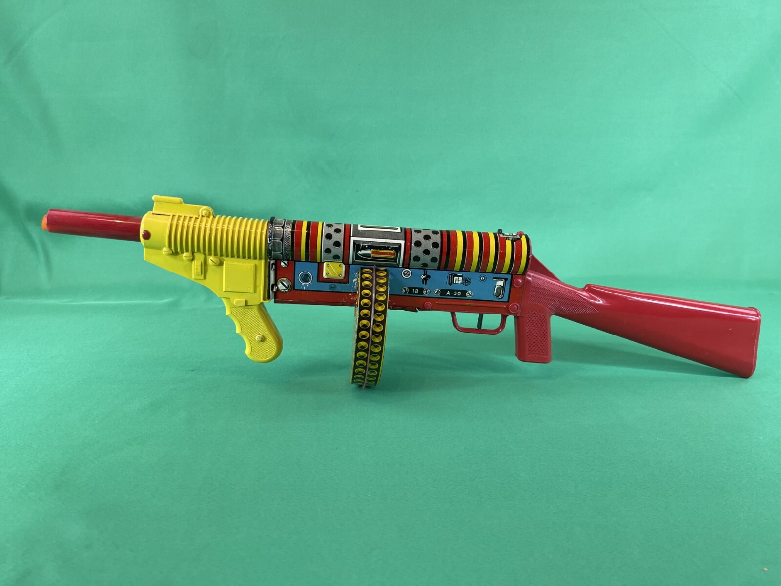 MARX G-MAN SUB-MACHINE GUN Toy - ALL ORIGINAL & WORKS PERFECT! Shoots ...