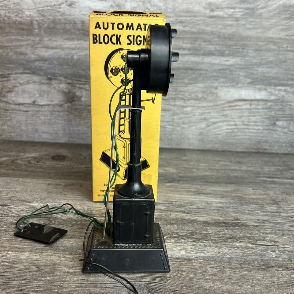 Vintage Marx Automatic Block Signal 1404 In Box Works | eBay