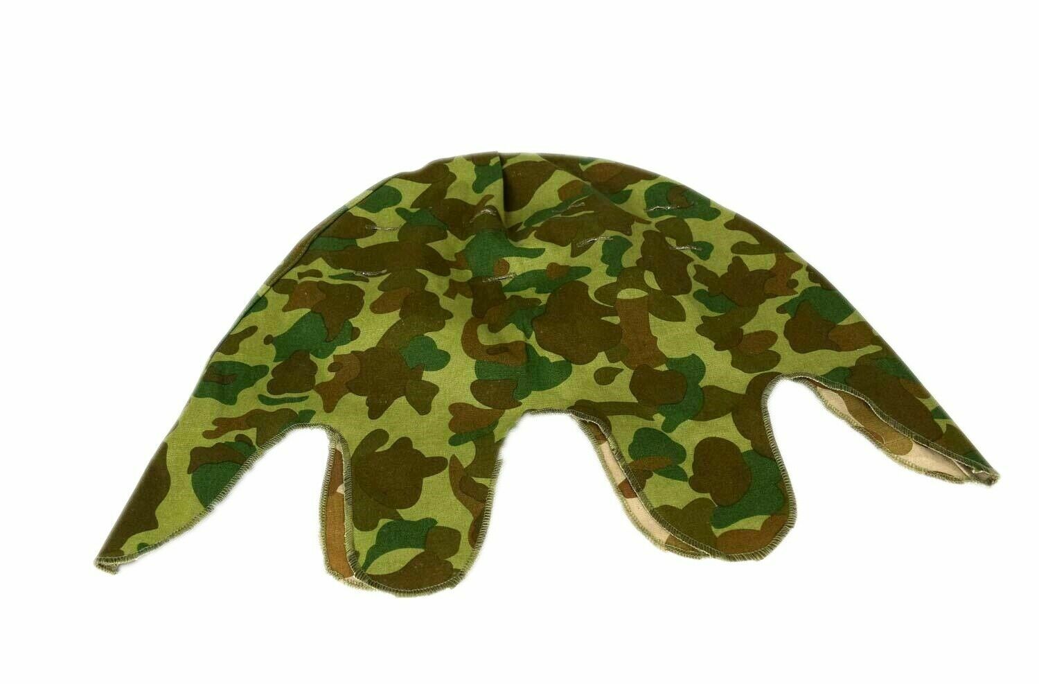 WWII WW2 US USMC MARINE P42 HBT FROG SKIN CAMO REVERSIBLE HELMET COVER ...