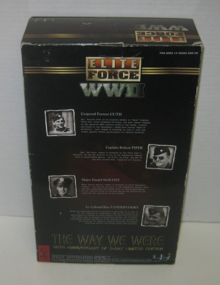 BBI Elite Force 1/6 Figure WWII US 82nd Airborne Paratrooper Lt. Col ...