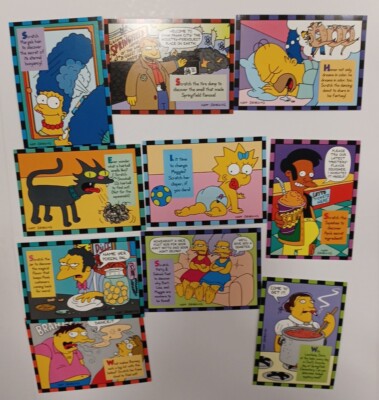 The Simpsons Series 2 Skybox Smell-O-Rama Set 10 Chase Cards Scratch ...
