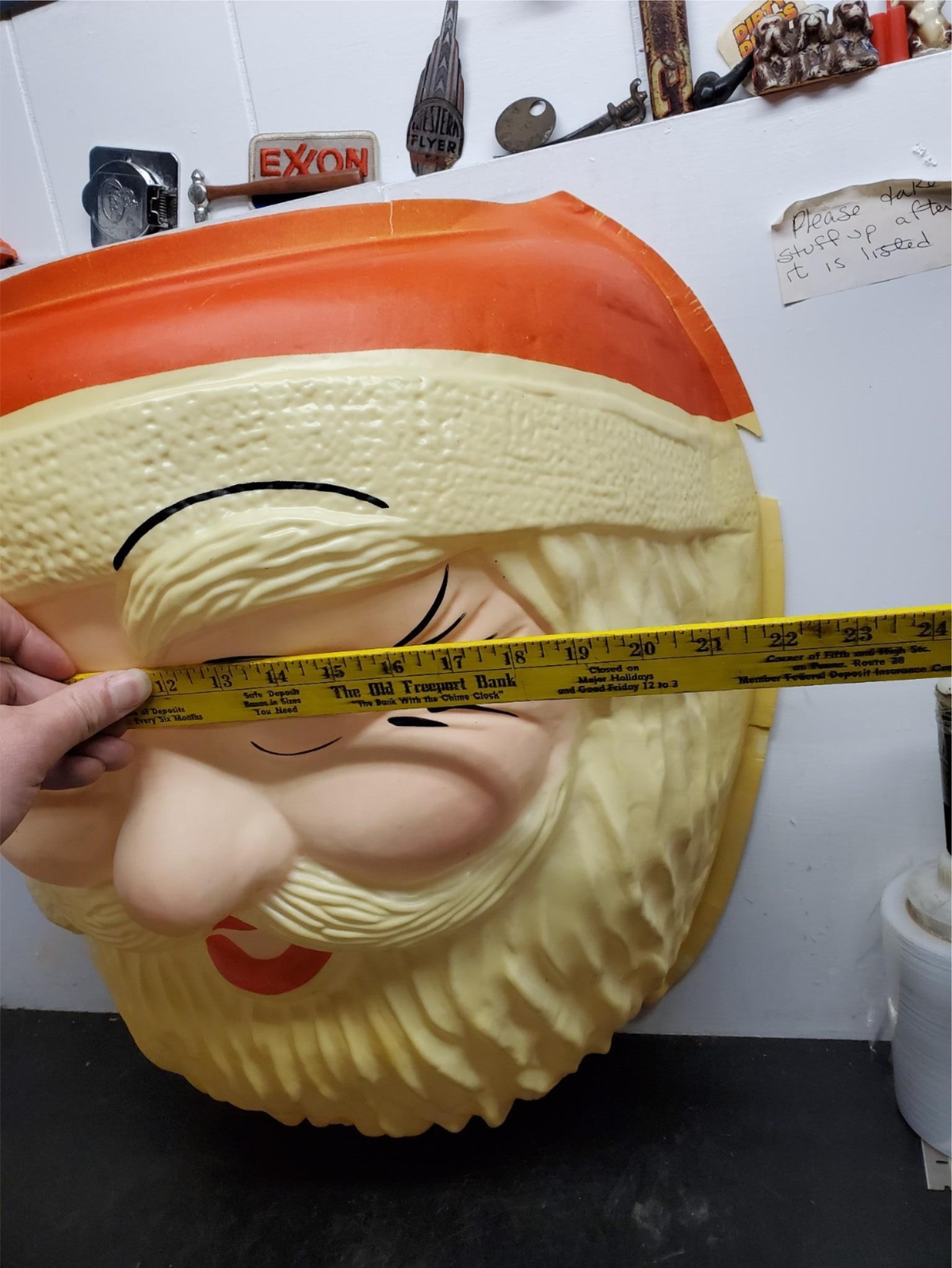 Vintage Santa Clause light pole Christmas decorations Antique holiday ...