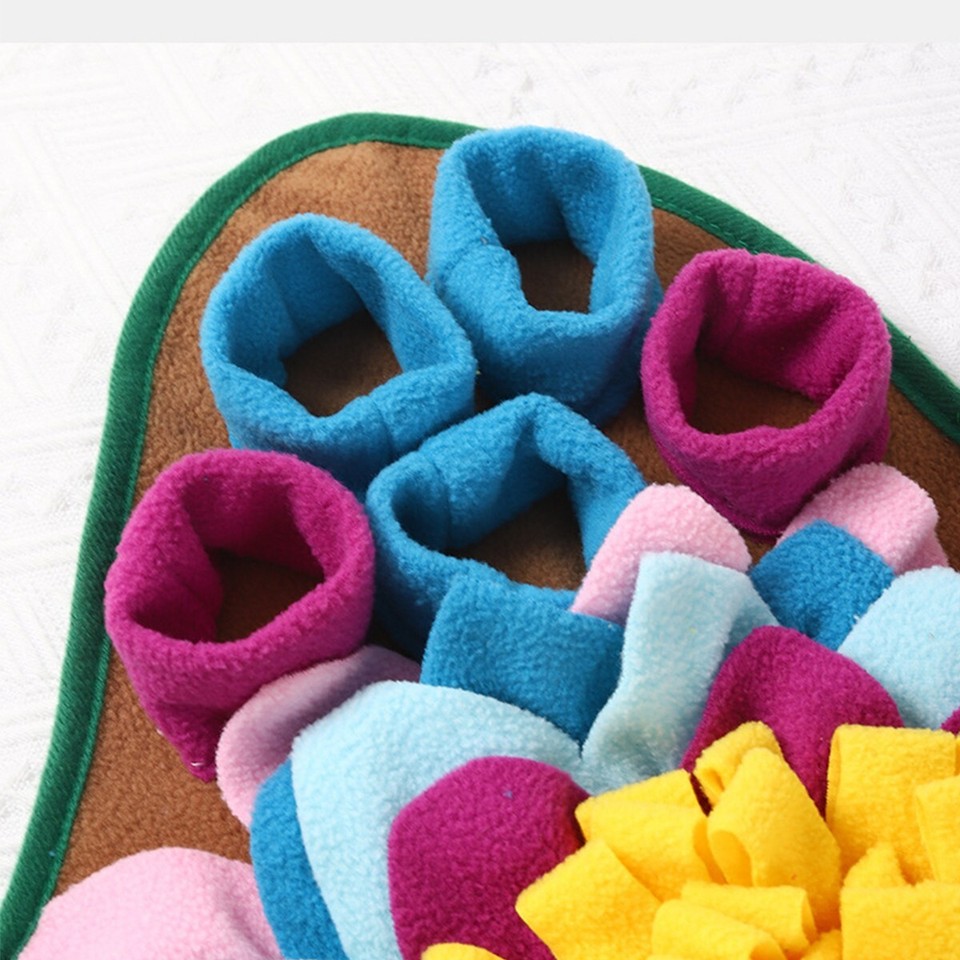 Pet Dog Snuffle Mat Sniffing Treat Puzzle Feeder Toy Foraging Nose ...