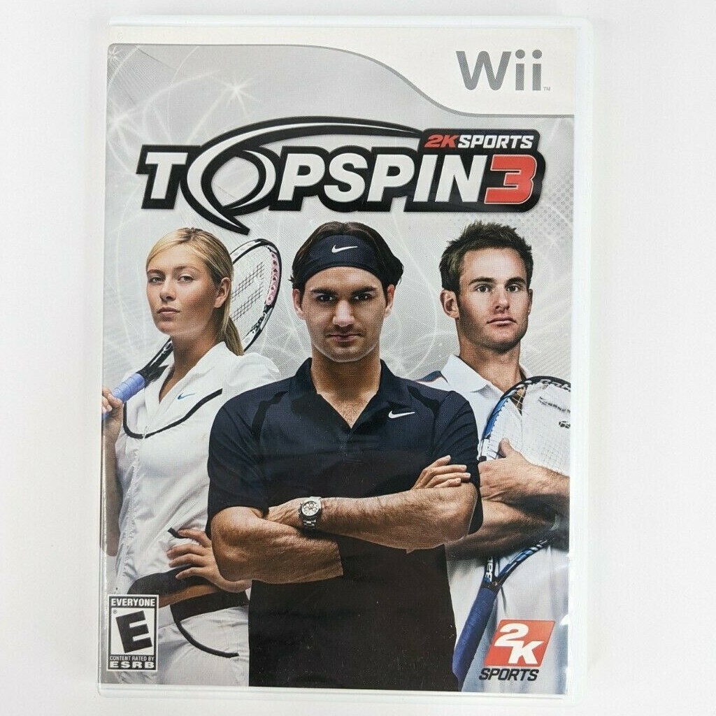2K Sports TopSpin 3 (Nintendo Wii, 2008) Complete with Manual, Tested ...