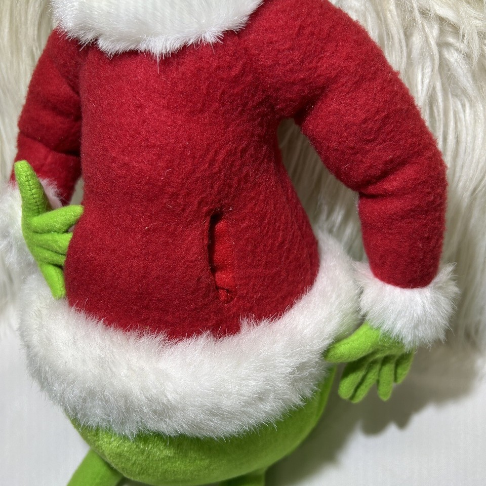 Hallmark Christmas Dr. Seuss Plush 1998 Santa The Grinch Stuffed Toy 18 ...