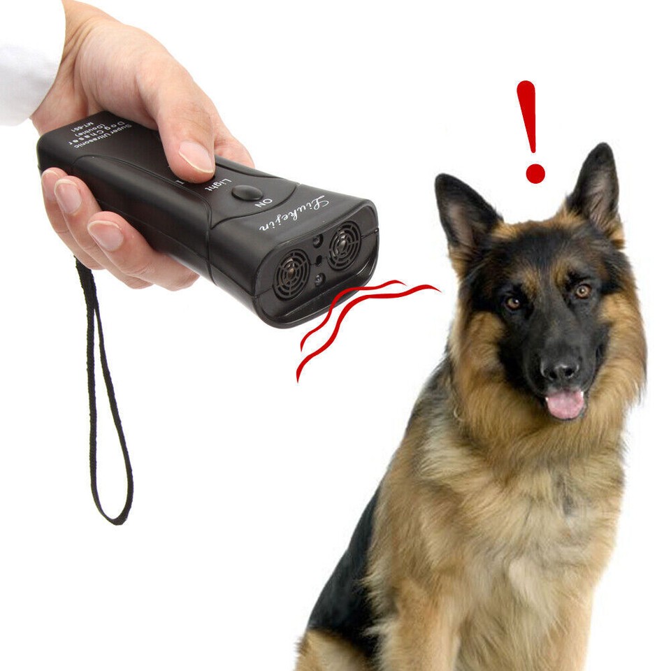 2x Ultrasonic Anti Dog Barking Trainer Electronic Dog Deterrent ...
