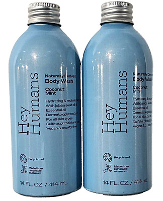 Hey Humans Naturally Derived Body Wash Coconut Mint 14oz. Hydrating ...
