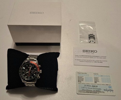 Seiko Speedtimer SSC915P1 ‘Go Large’ 41.4mm Coke - UK STOCK - Solar ...