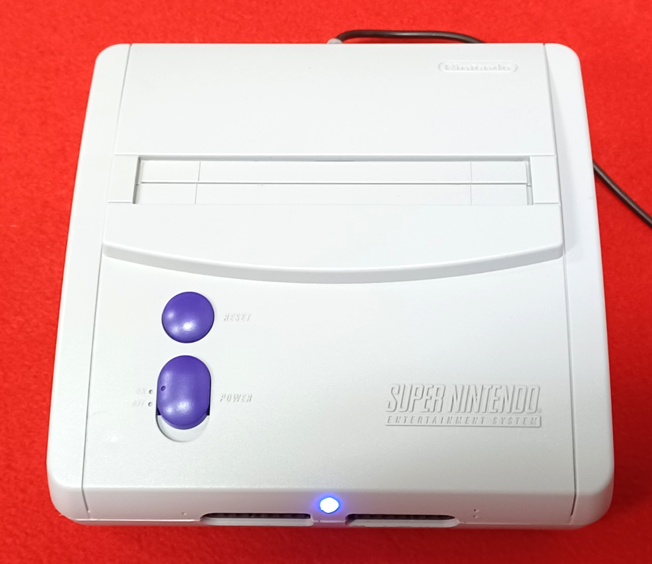 SNES Super Nintendo Console Mini Jr. 1 Chip Recapped with Blue LED ...