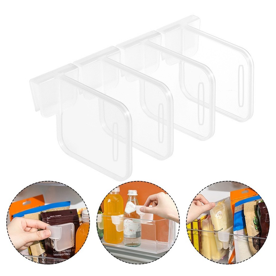 Divider Clips Partition Board Plastic Divider Refrigerator Storage ...