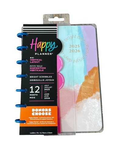 Happy Planner Mini Vertical Layout 2025-2026 Bright Scribbles educators ...