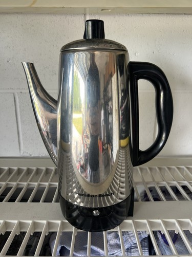 Hamilton Beach 12-Cup Electric Percolator Coffee Pot 40616 Stainless ...