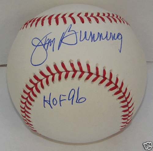 Jim Bunning Autograph Baseball Phillies HOF | eBay