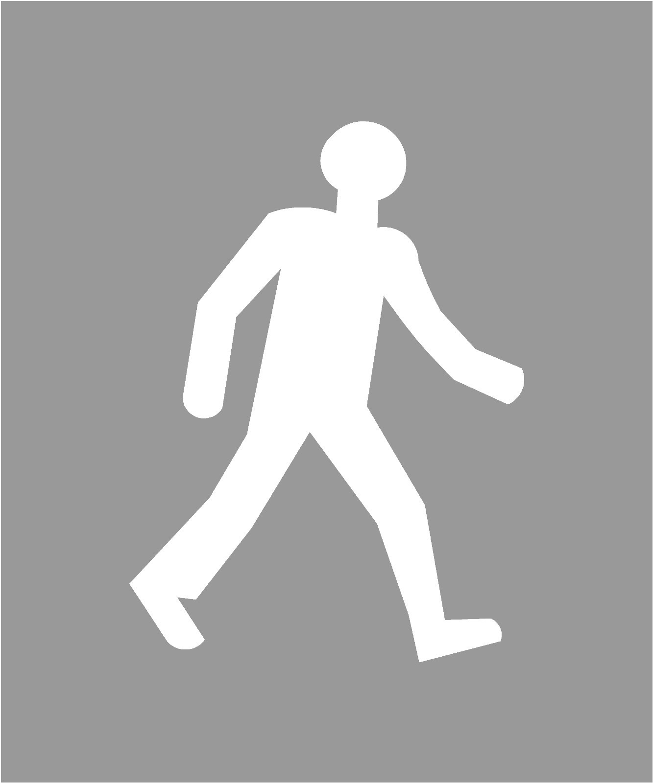 WALKING MAN STENCIL | eBay