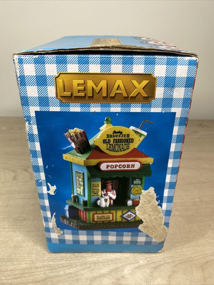 Lemax Table Accent Lemonade Popcorn Stand Carnival Village Accessory ...