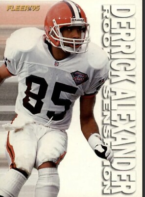 1995 Fleer Rookie Sensations Browns Football Card #1 Derrick Alexander ...