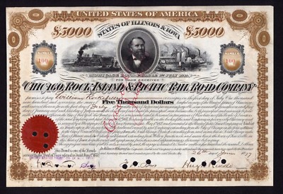 1878 William Rockefeller Standard Oil Partner signs 1877 Rare Stock ...