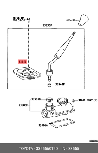 Genuine OE boot, shift lever, 3355560120 for TOYOTA 33555-60120 | eBay