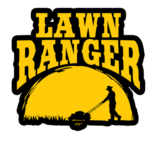 2 x Novelty Car Sticker lawn ranger Decal Weatherproof Stickers Window ...