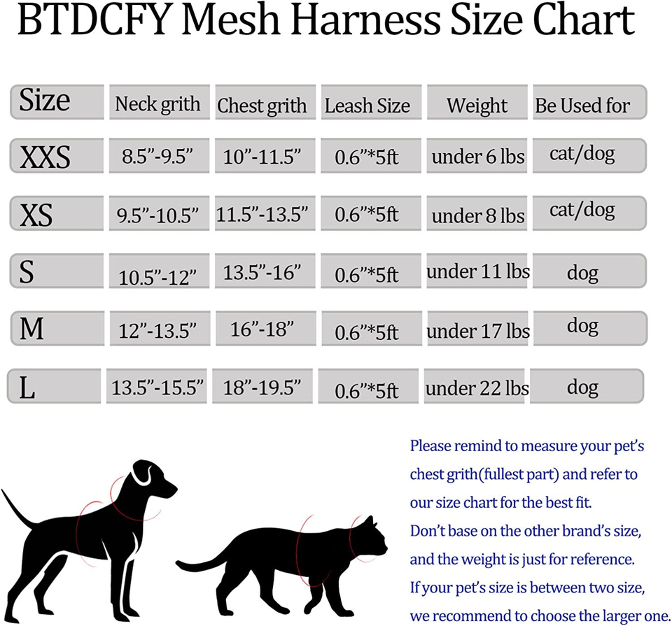 Step in Mesh Dog Harness and Leash Set Breathable Air Mesh Reflective ...