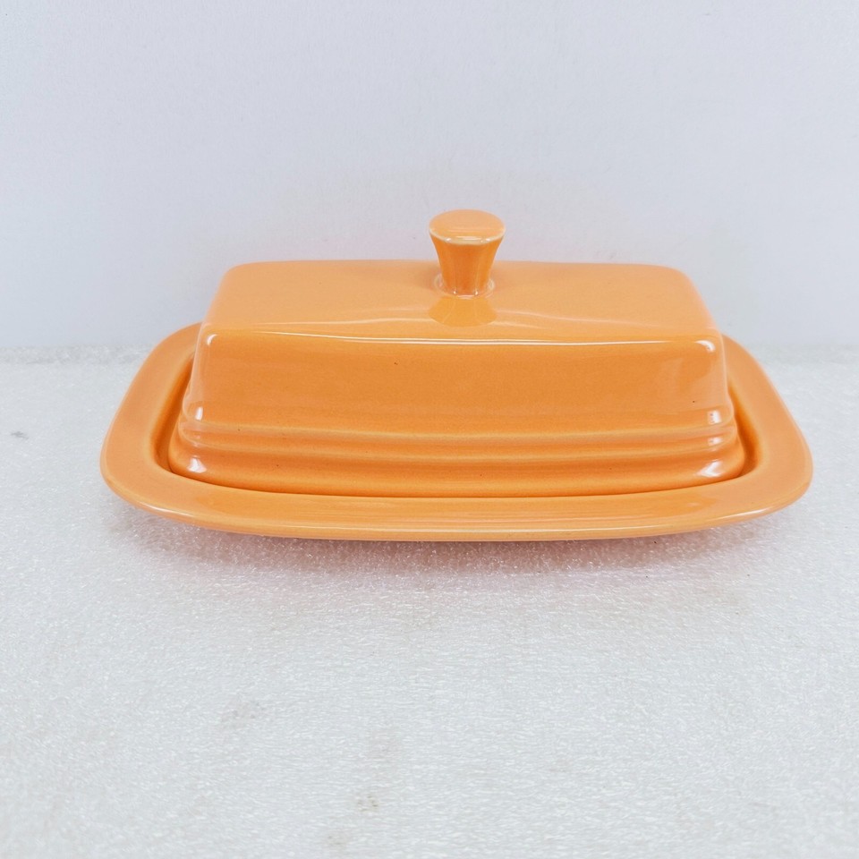COVERED BUTTER DISH tangerine orange NEW FIESTAWARE FIESTA | eBay